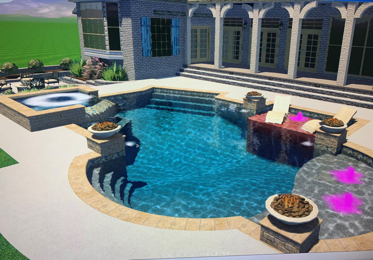 Pool Installation Design - Quiet Village Landscaping